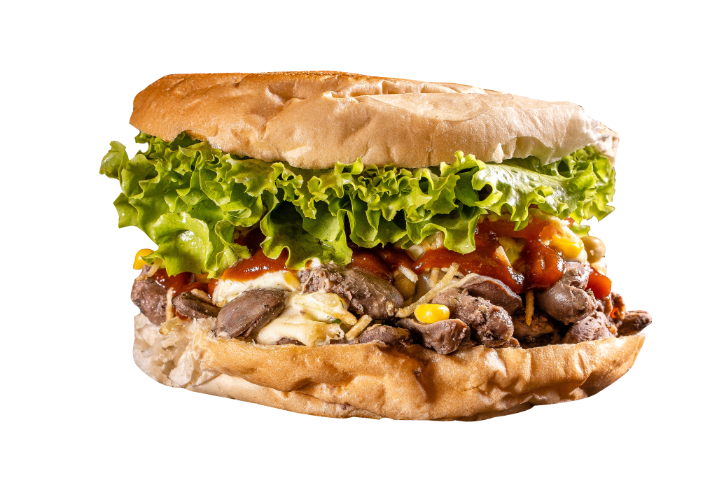 Xis coração – mini – Falkao Lanches